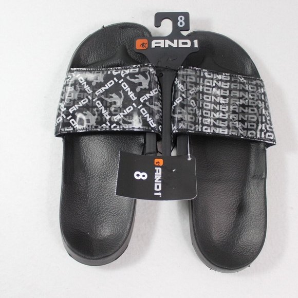 And1 | Shoes | And Mens Size 8 Black Slipon Crossover Slides Rubber ...